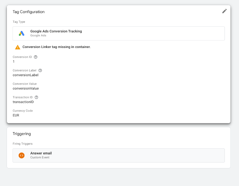 How to set up bot action ad conversion tracking using Google Tag ...