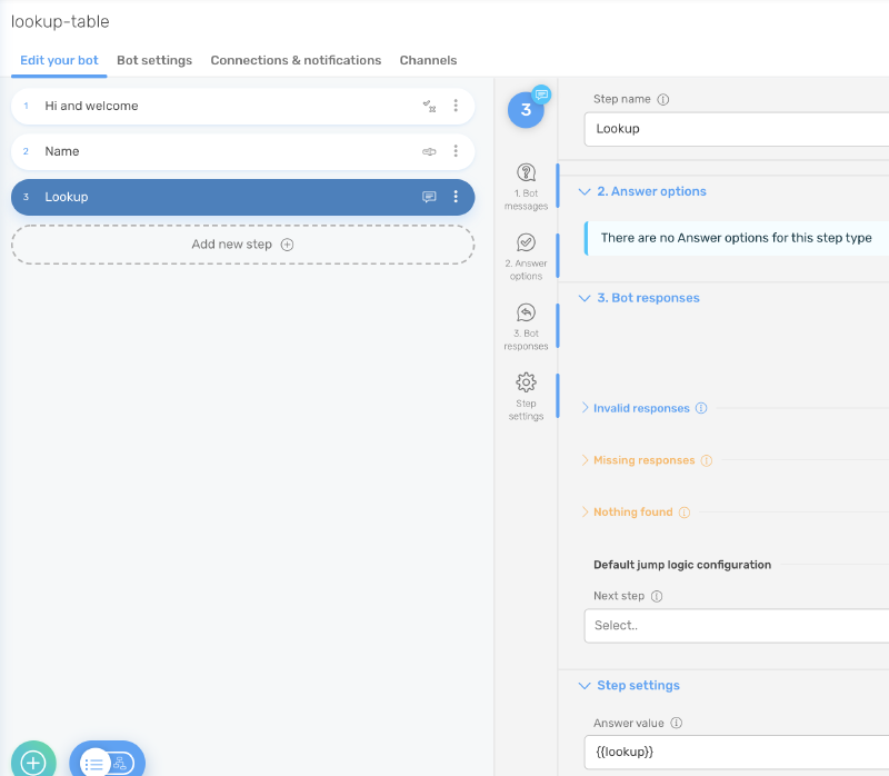 How to implement a lookup table bot variable - Quriobot Academy