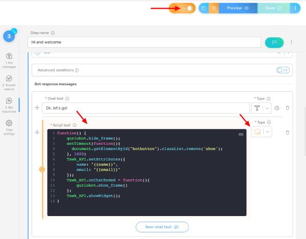 Using both Quriobot and Tawk.To! - Quriobot Academy