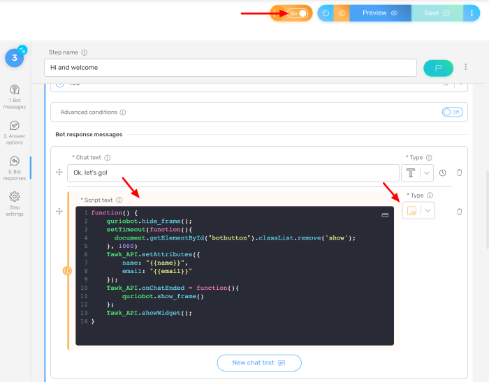 Using both Quriobot and Tawk.To! - Quriobot Academy